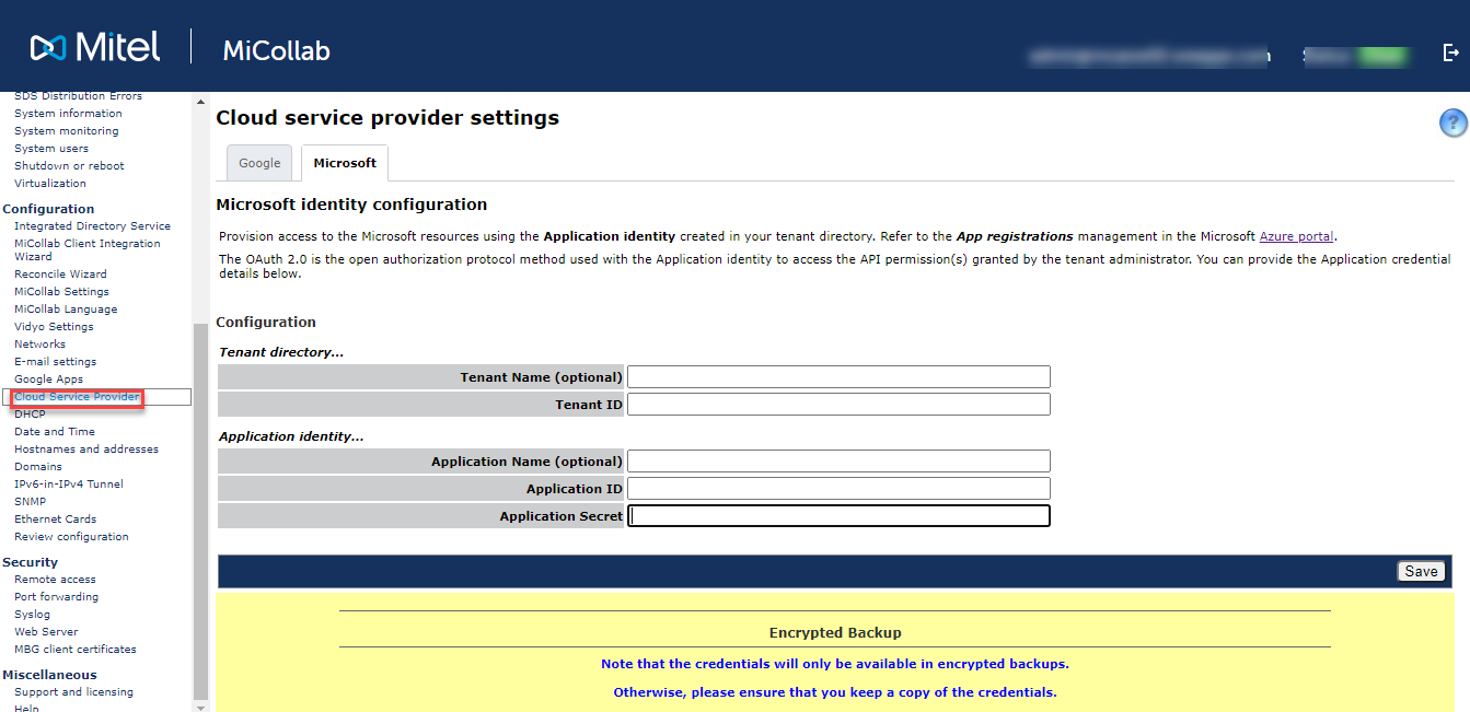 Configure Advanced UM Parameters
